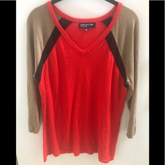 Jones New York | Tops | Jones New York V Neck Knit 34 Length | Poshmark